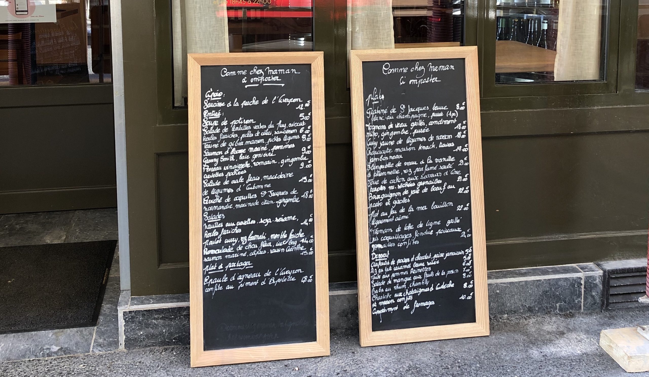 Comme Chez Maman, version "à emporter".